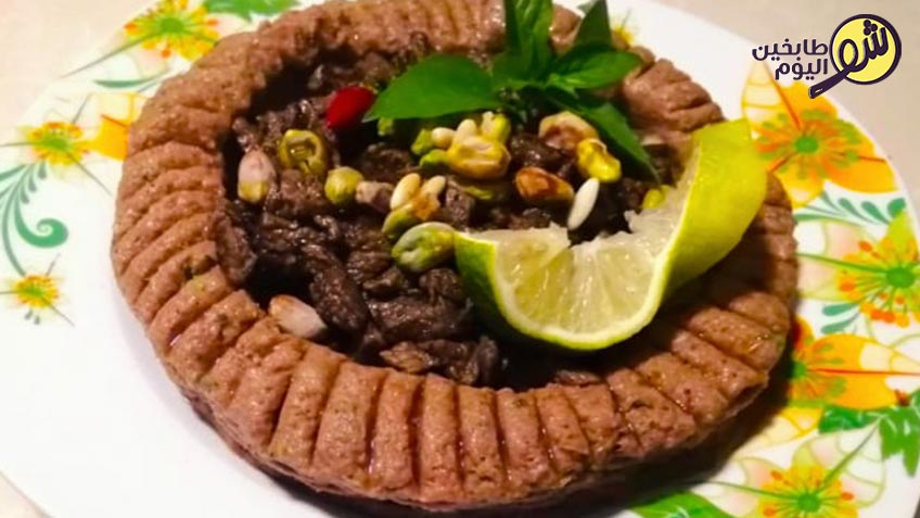 كبة نية مع لحمة مقلية - شو طابخين اليوم